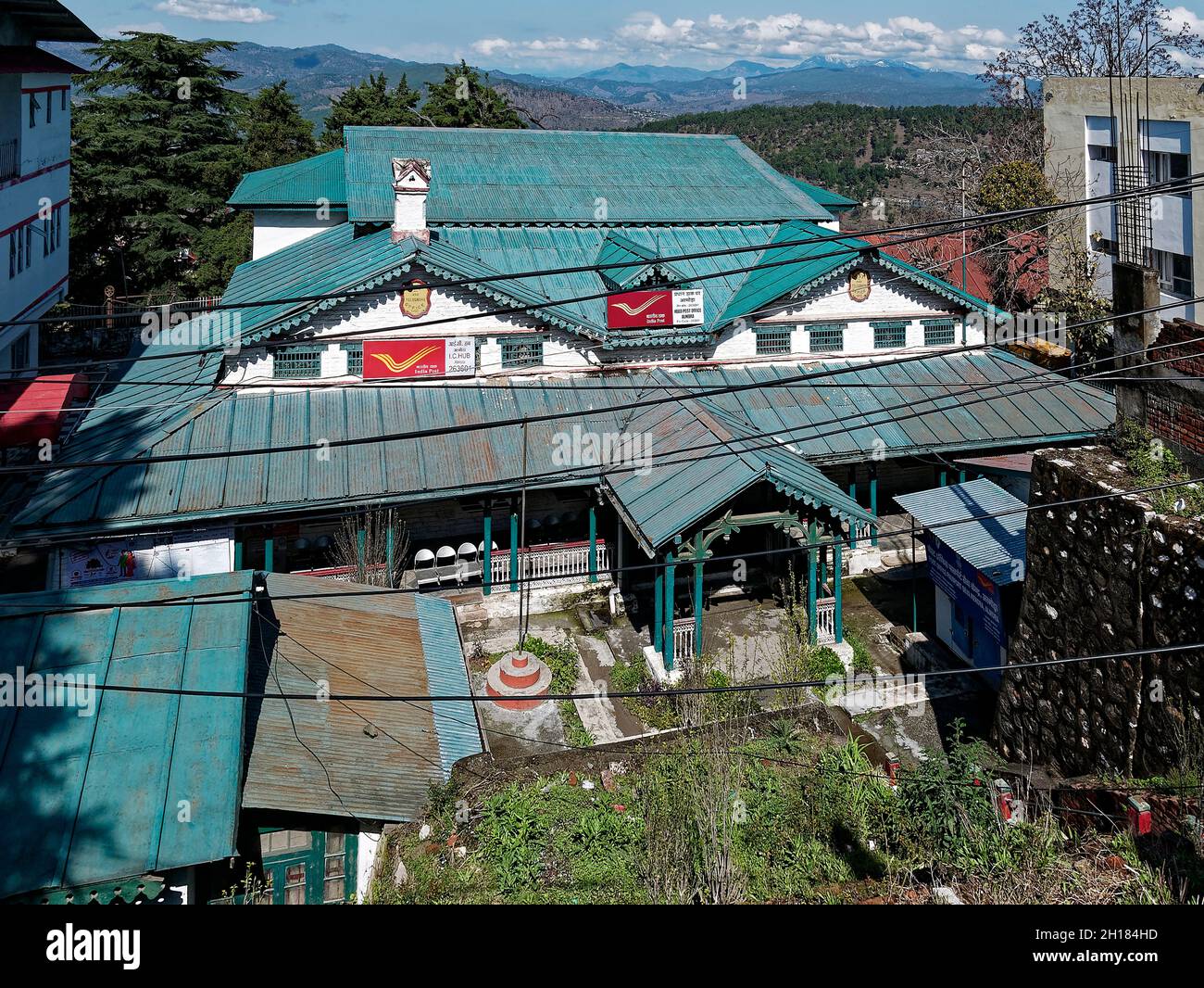 Head Post Office building of Almora mountains in background Stock Photo ...