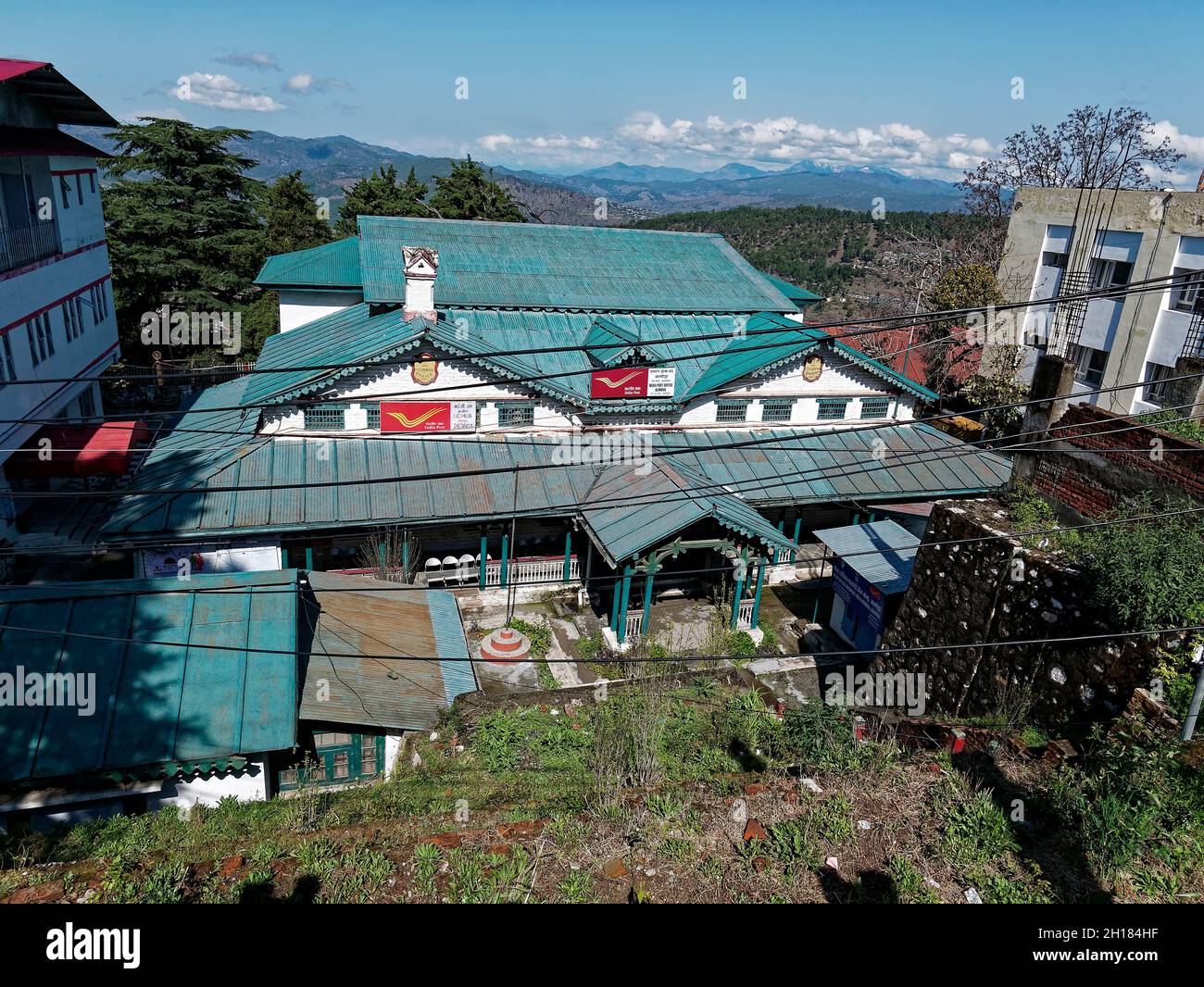 Head Post Office building of Almora mountains in background Stock Photo ...