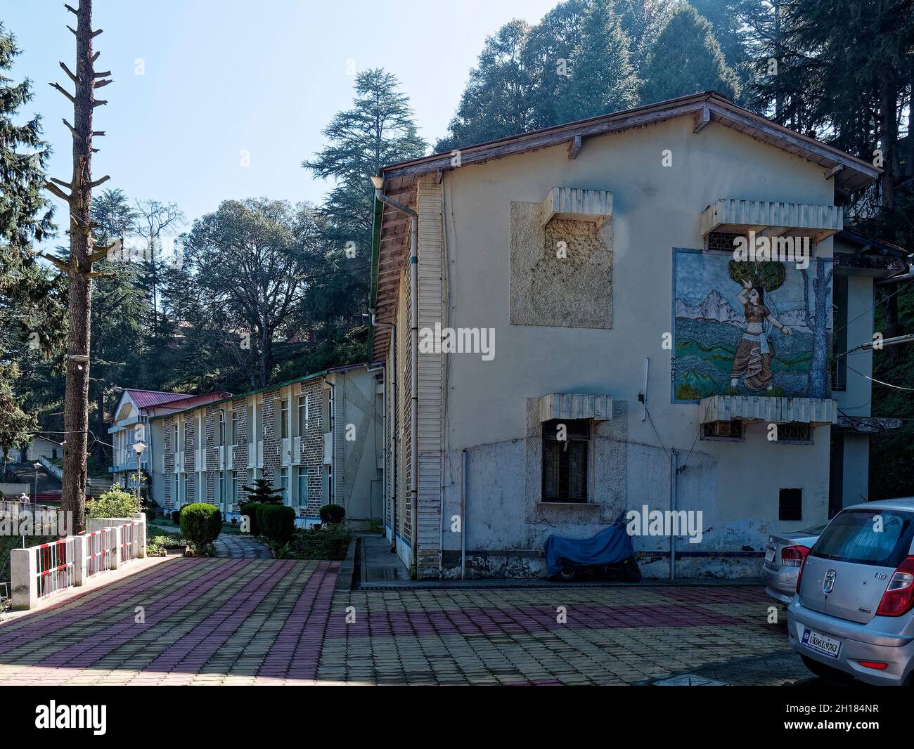 Government rest house building at Almora Stock Photo - Alamy