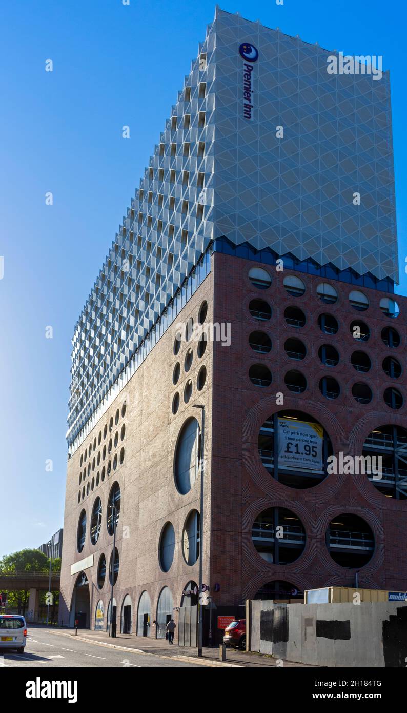 The Circle Square multi-storey car park and Premier Inn, Manchester ...