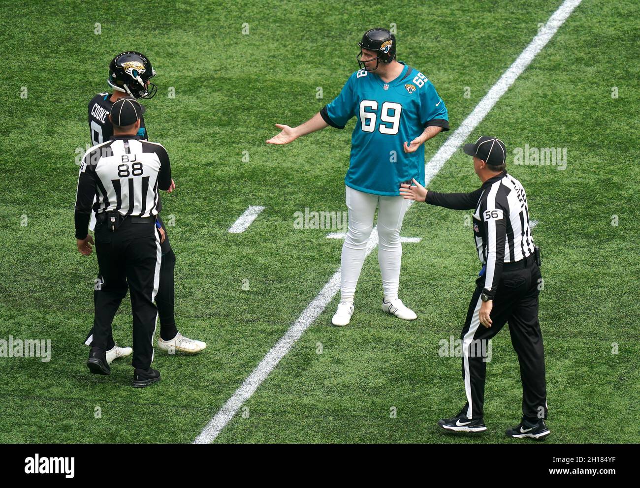 Daniel Jarvis, known as Jarvo 69, in confronted by Jacksonville Jaguars ...