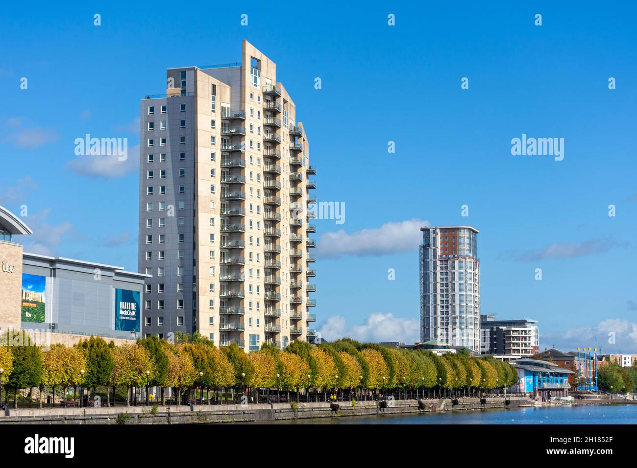 The Sovereign Point and Fortis Quay (Northill Apartments) blocks, over ...