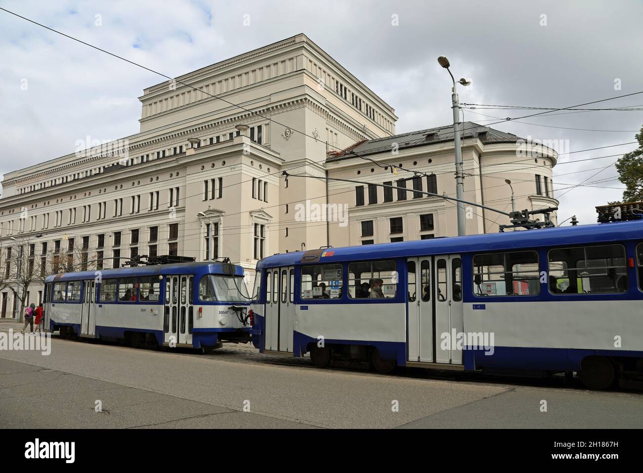 Public transport tram At Riga in Latvia Stock Photo - Alamy