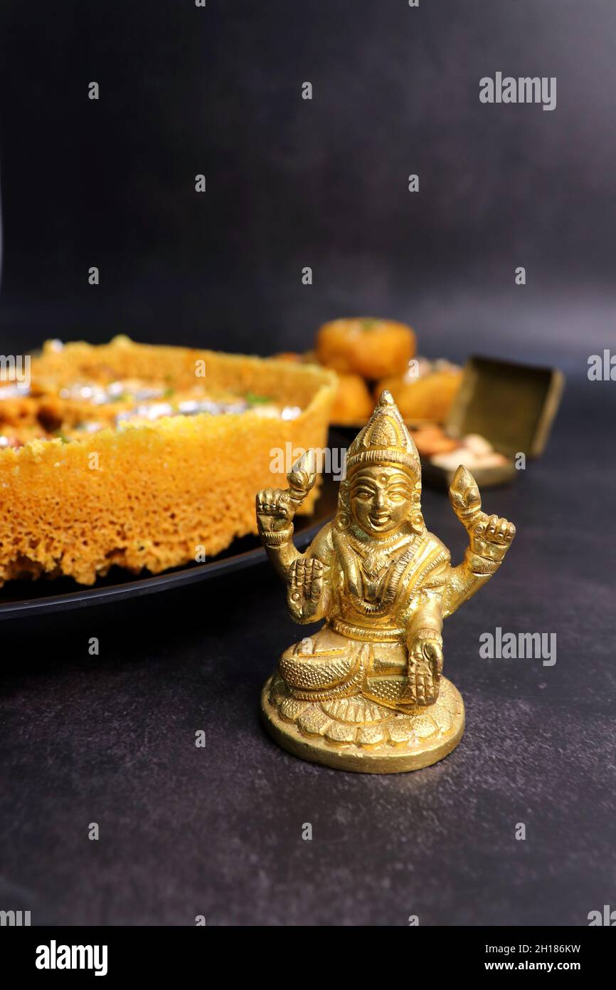Rajasthani Ghevar. Ghewar is an Indian crunchy sweet dish made using ...