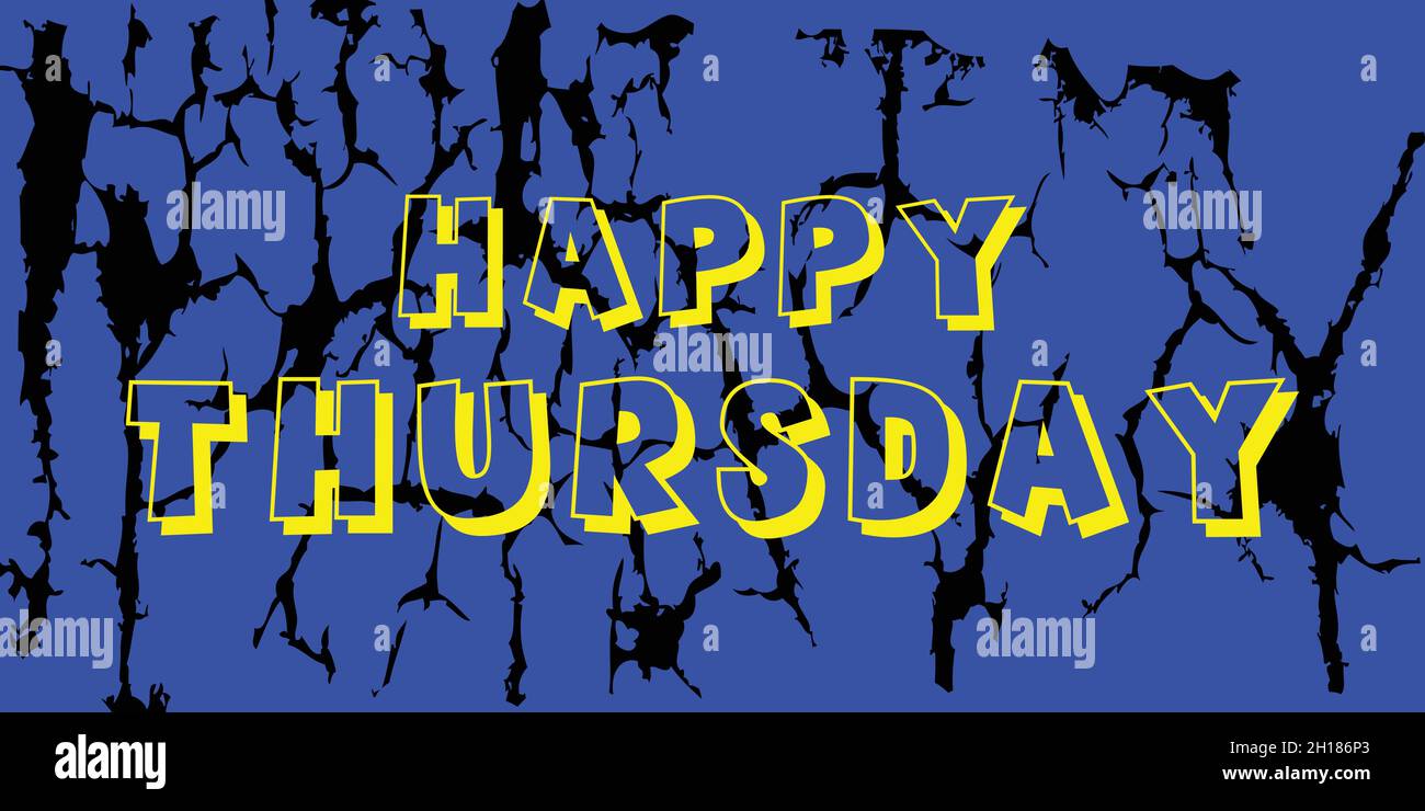 Decorative Happy Thursday Vector design. Creative Typography design for ...