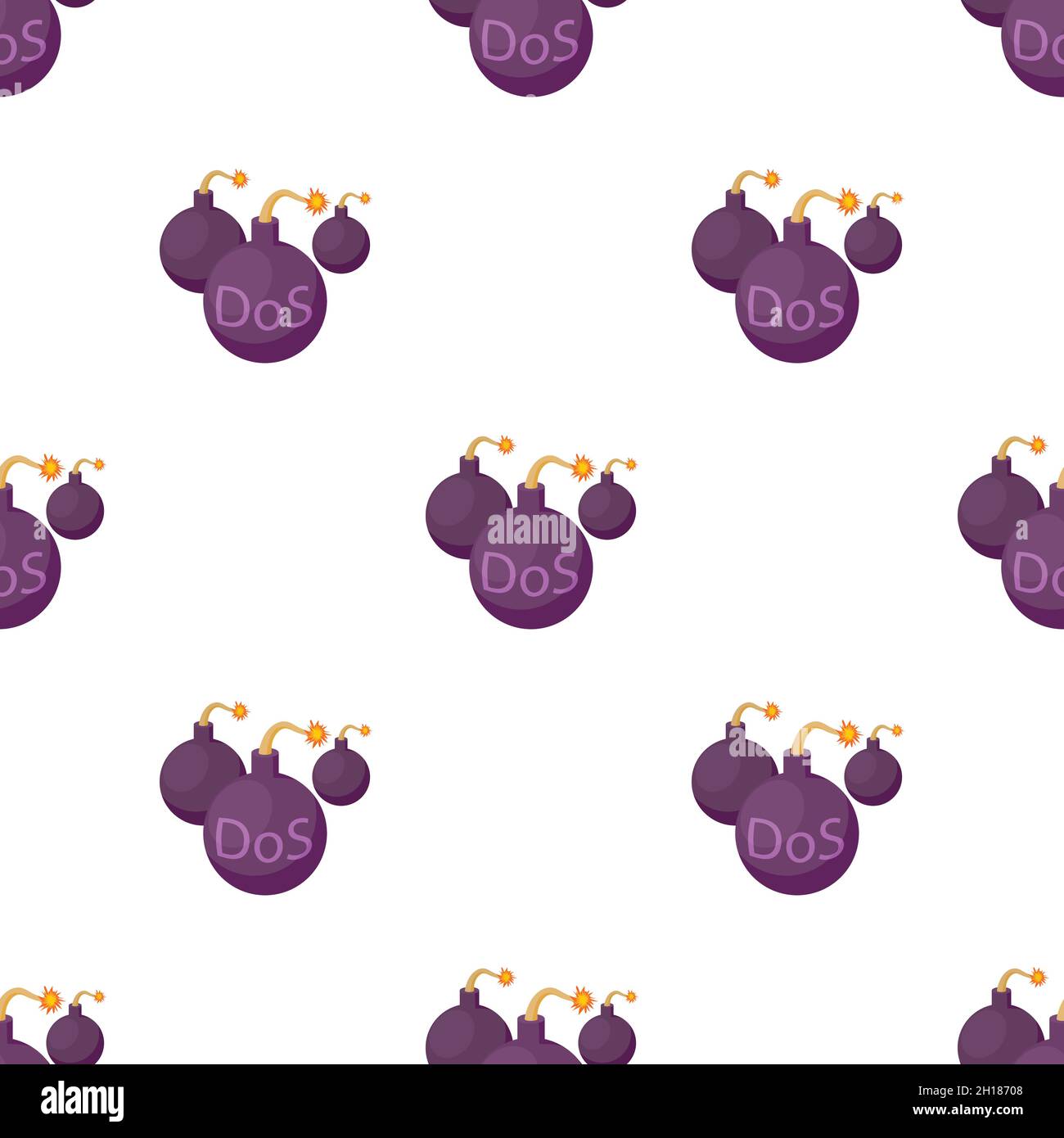 DOS and bombs with smoldering wick pattern seamless background texture ...