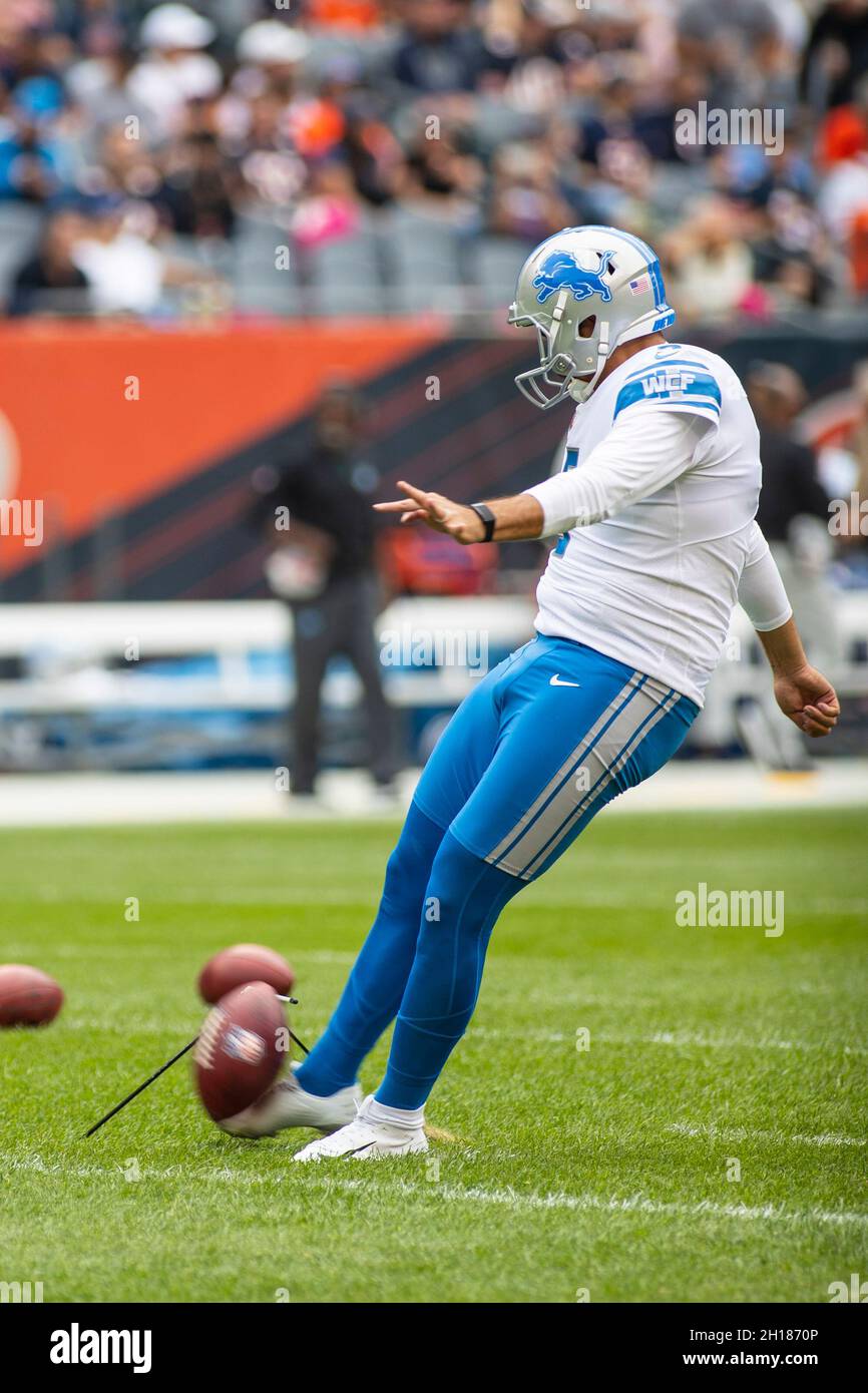 October 03, 2021: Chicago, Illinois, U.S. - Lions #5 Ryan Santoso warms ...