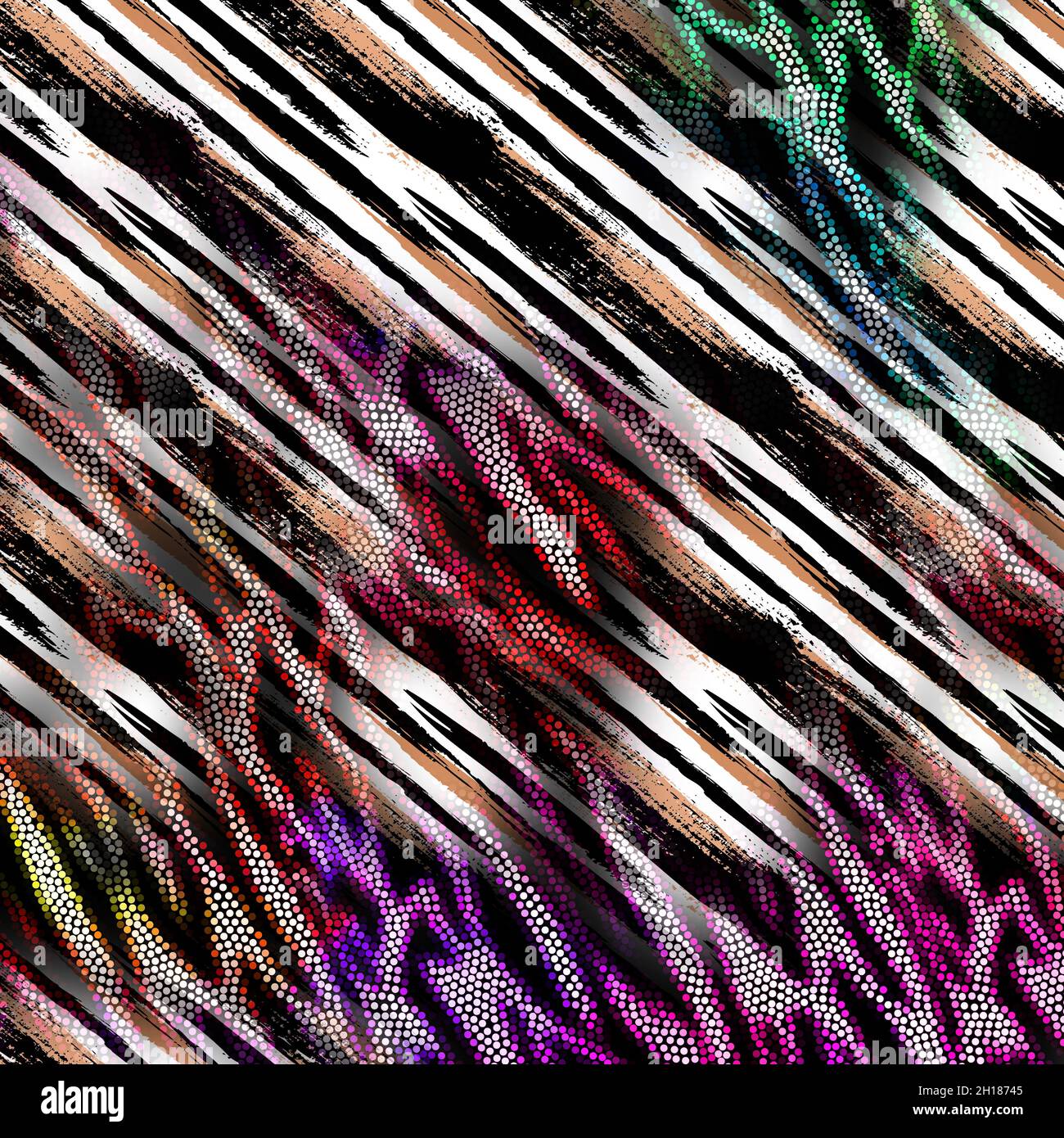 colorful fashion patterns, textile print designs Stock Photo - Alamy