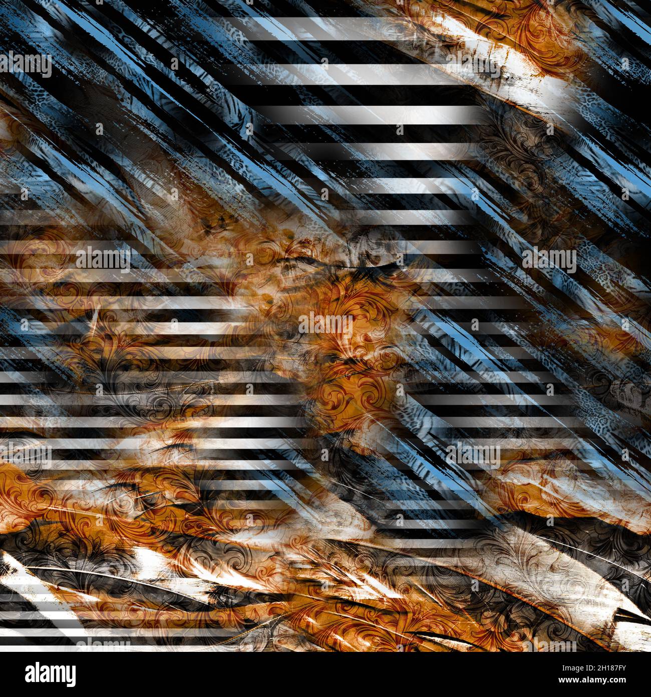 colorful fashion patterns, textile print designs Stock Photo - Alamy