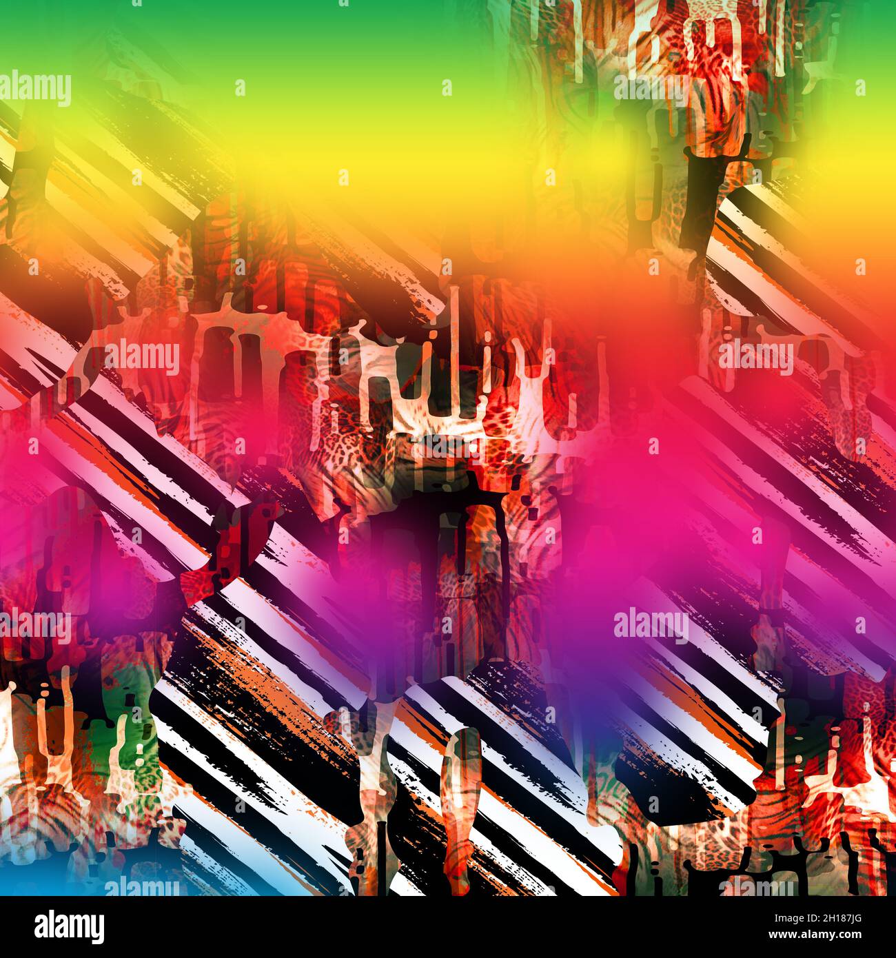 colorful fashion patterns, textile print designs Stock Photo - Alamy