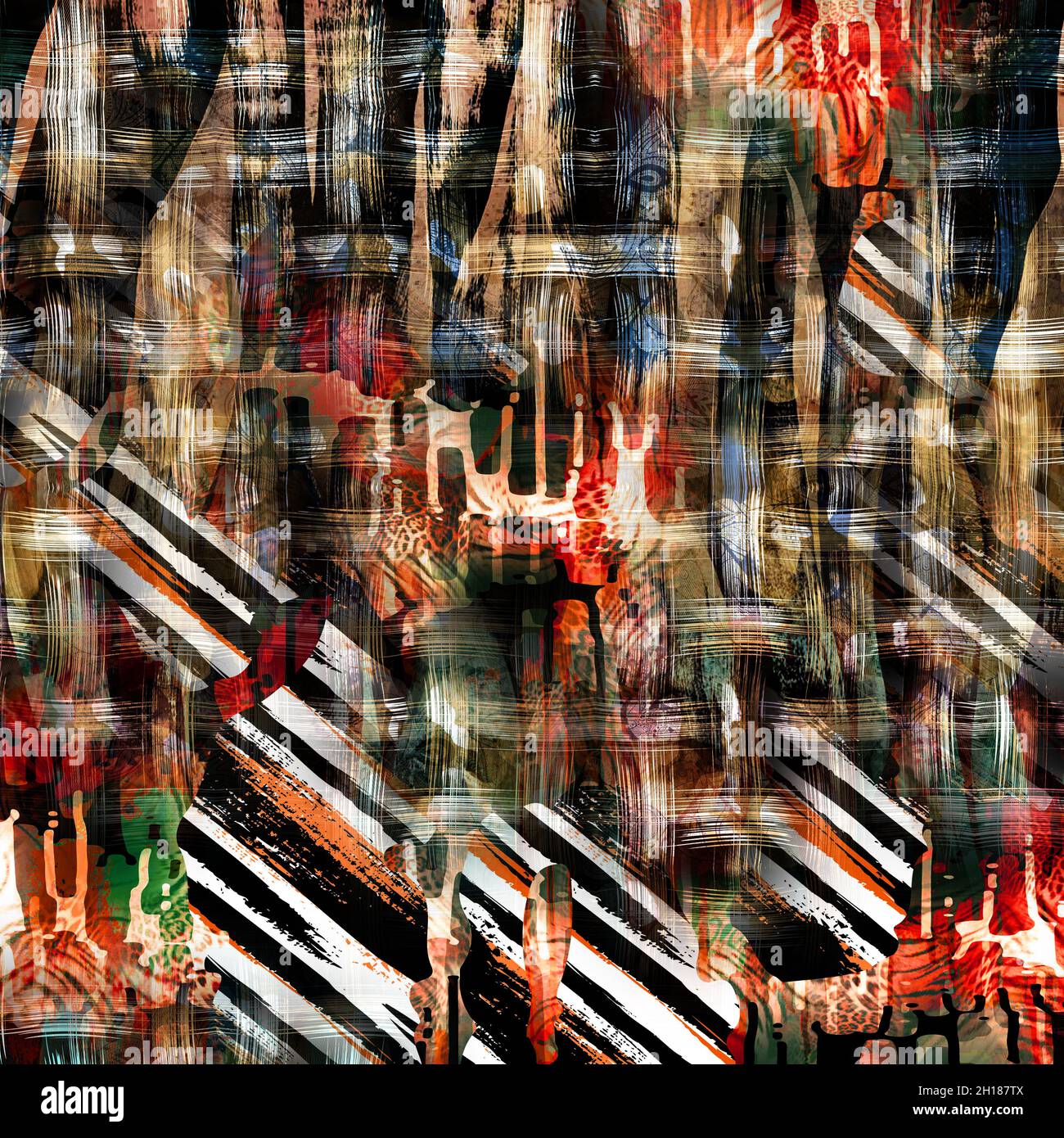 colorful fashion patterns, textile print designs Stock Photo - Alamy