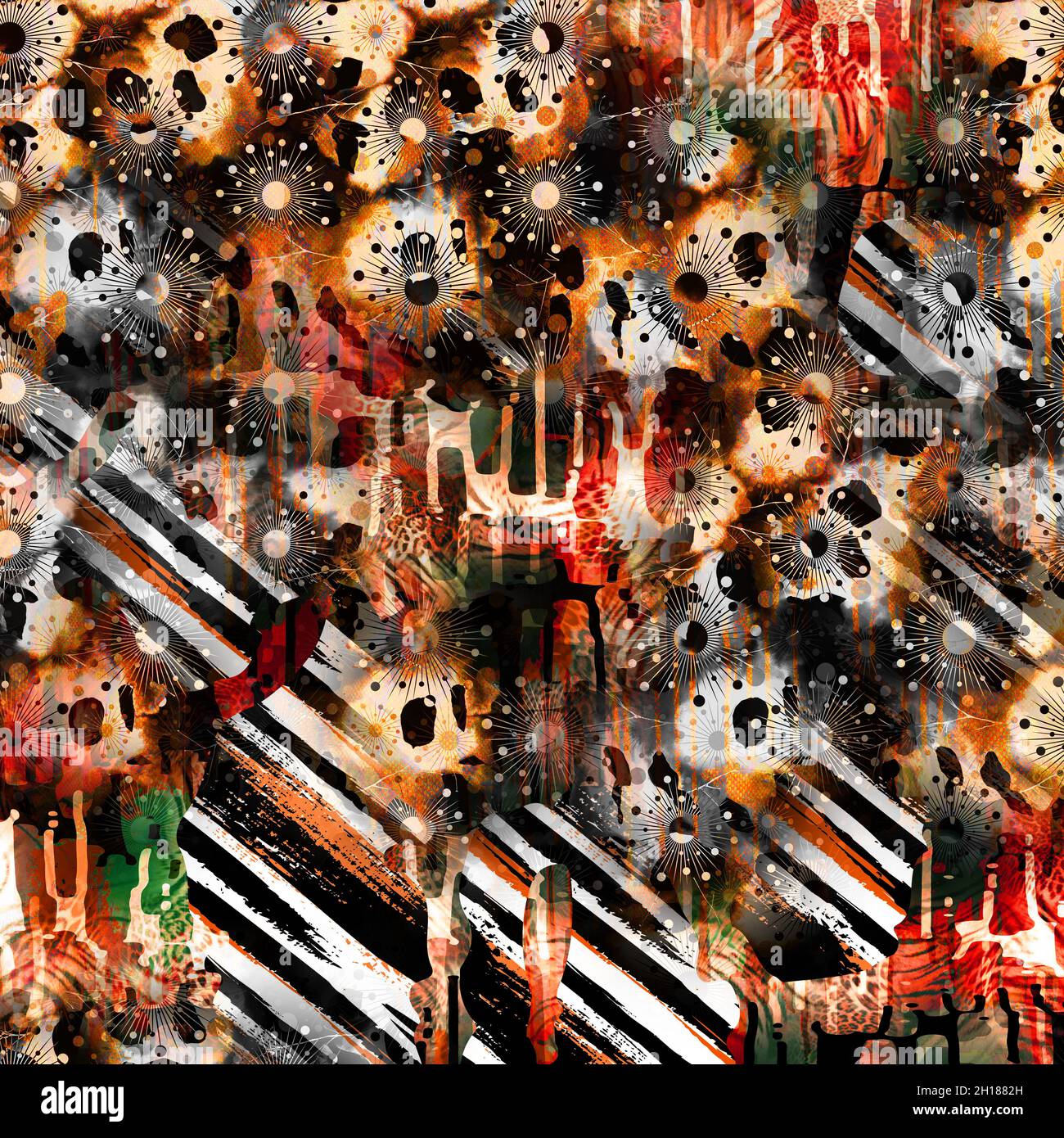 colorful fashion patterns, textile print designs Stock Photo - Alamy