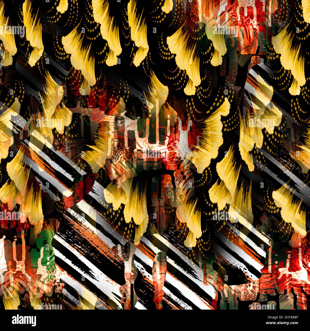 colorful fashion patterns, textile print designs Stock Photo - Alamy