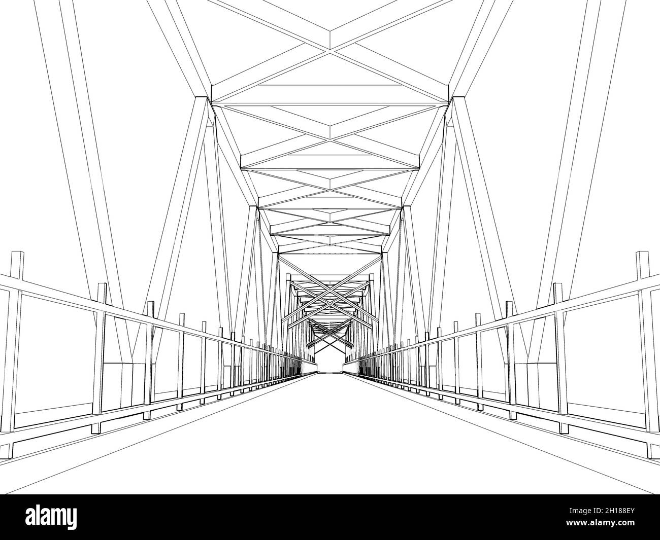 Truss Bridge Drawing