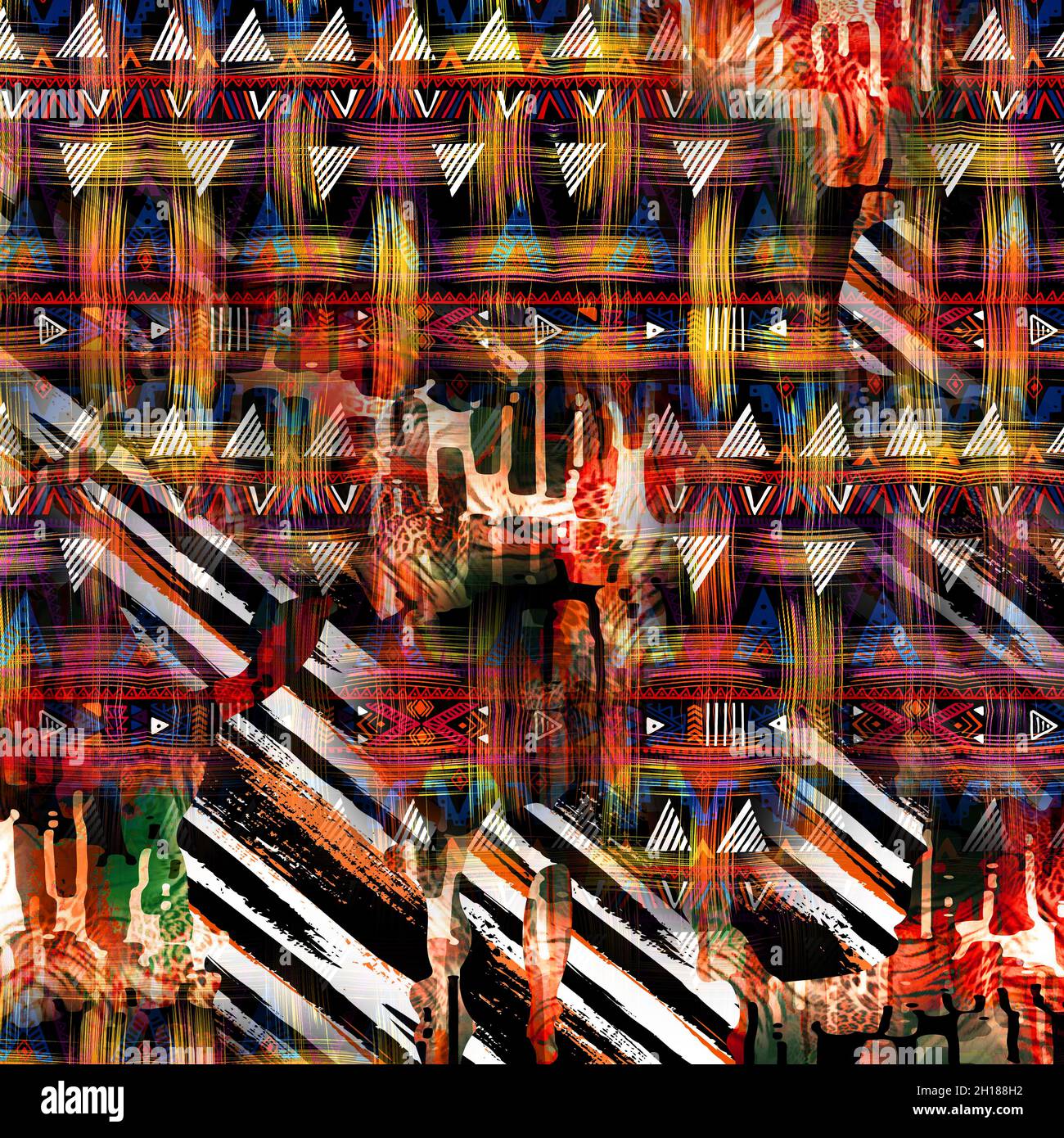 colorful fashion patterns, textile print designs Stock Photo - Alamy