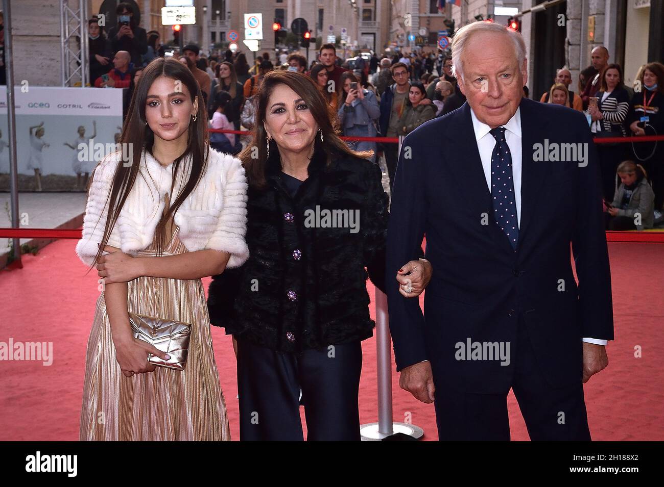 ROME, ITALY - OCTOBER 16: Gala Martinucci, Beatrice Bulgari , Nicola ...