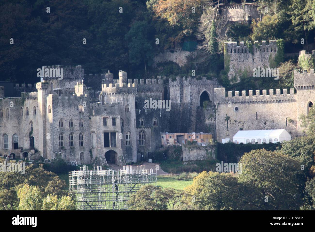 Gwrych Castle Abergele North Wales. Final weeks of construction at ...