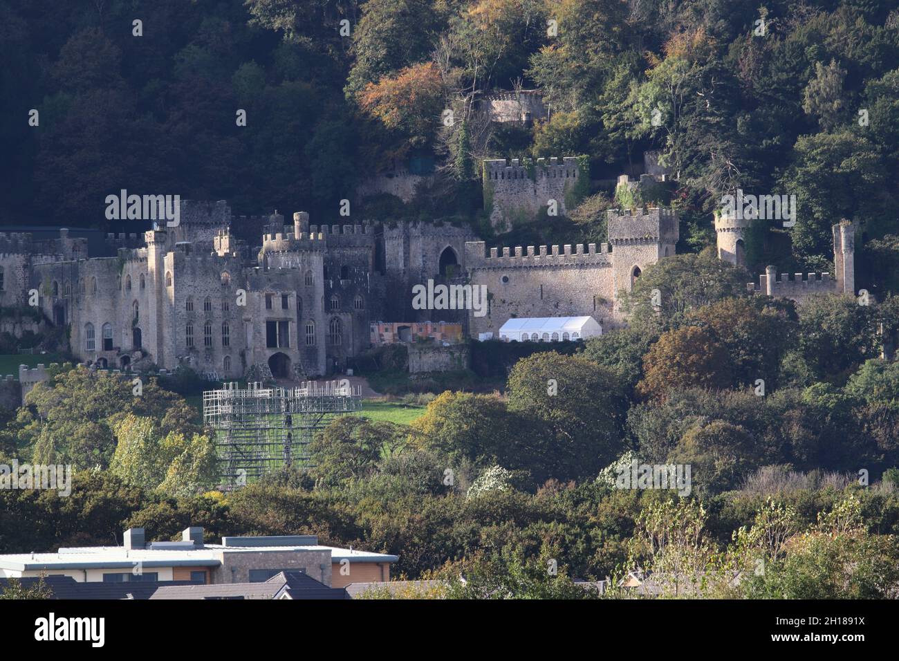 Gwrych Castle Abergele North Wales. Final weeks of construction at ...