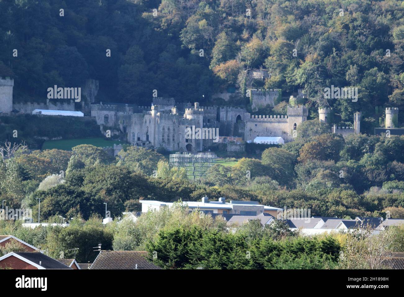 Gwrych Castle Abergele North Wales. Final weeks of construction at ...