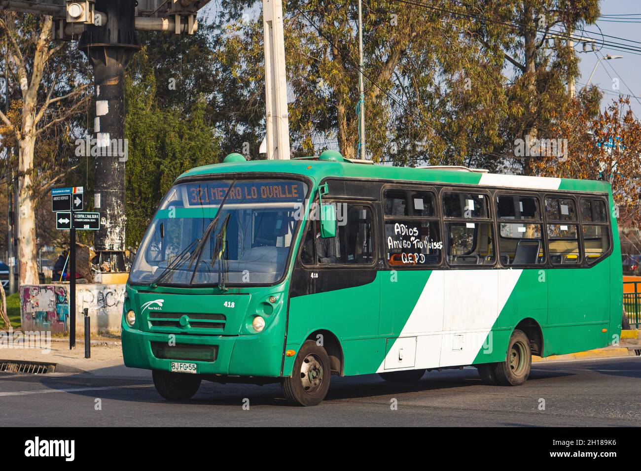 Santiago, Chile - July 2021: A Transantiago / Red Metropolitana de ...