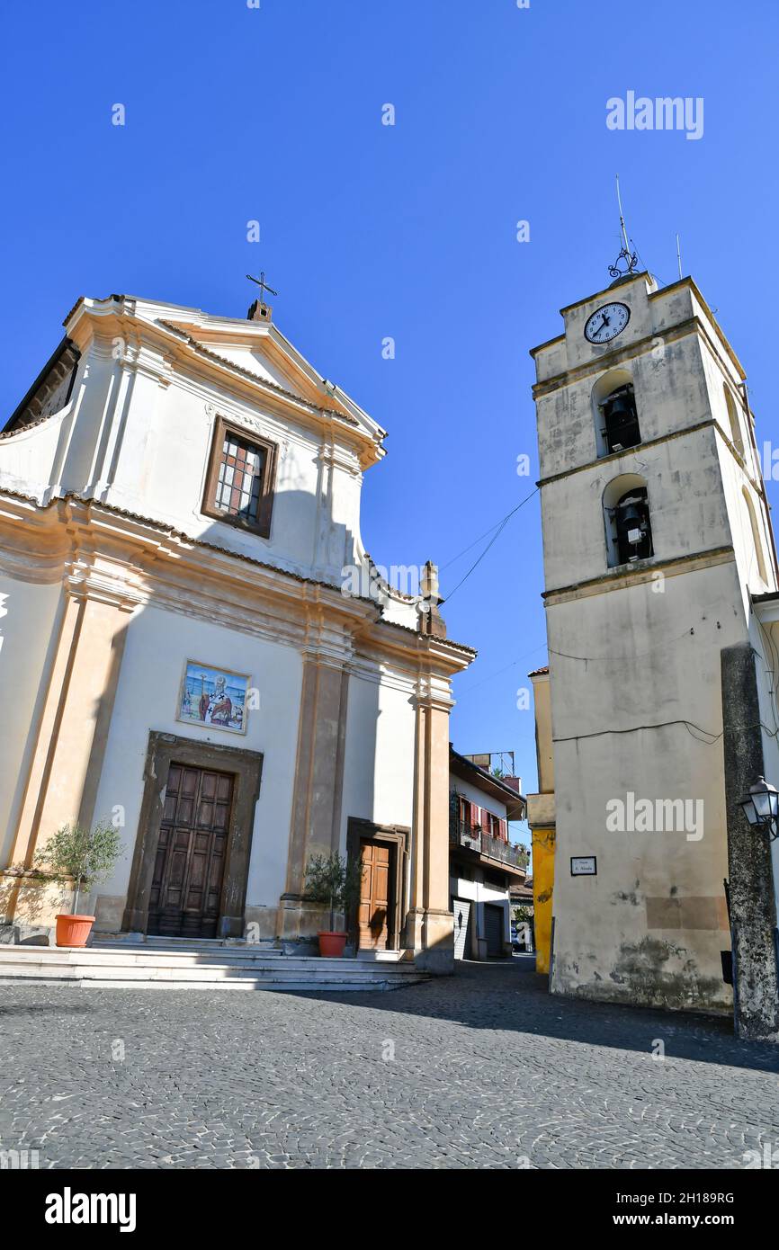 An alley of Arnara, a medieval town of Lazio region, Italy Stock Photo ...