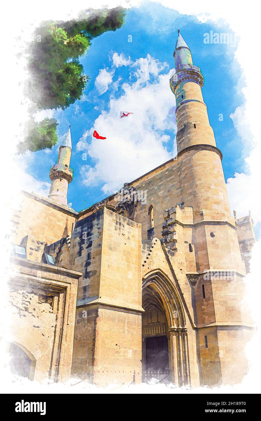 Nicosia old city Cut Out Stock Images & Pictures - Alamy