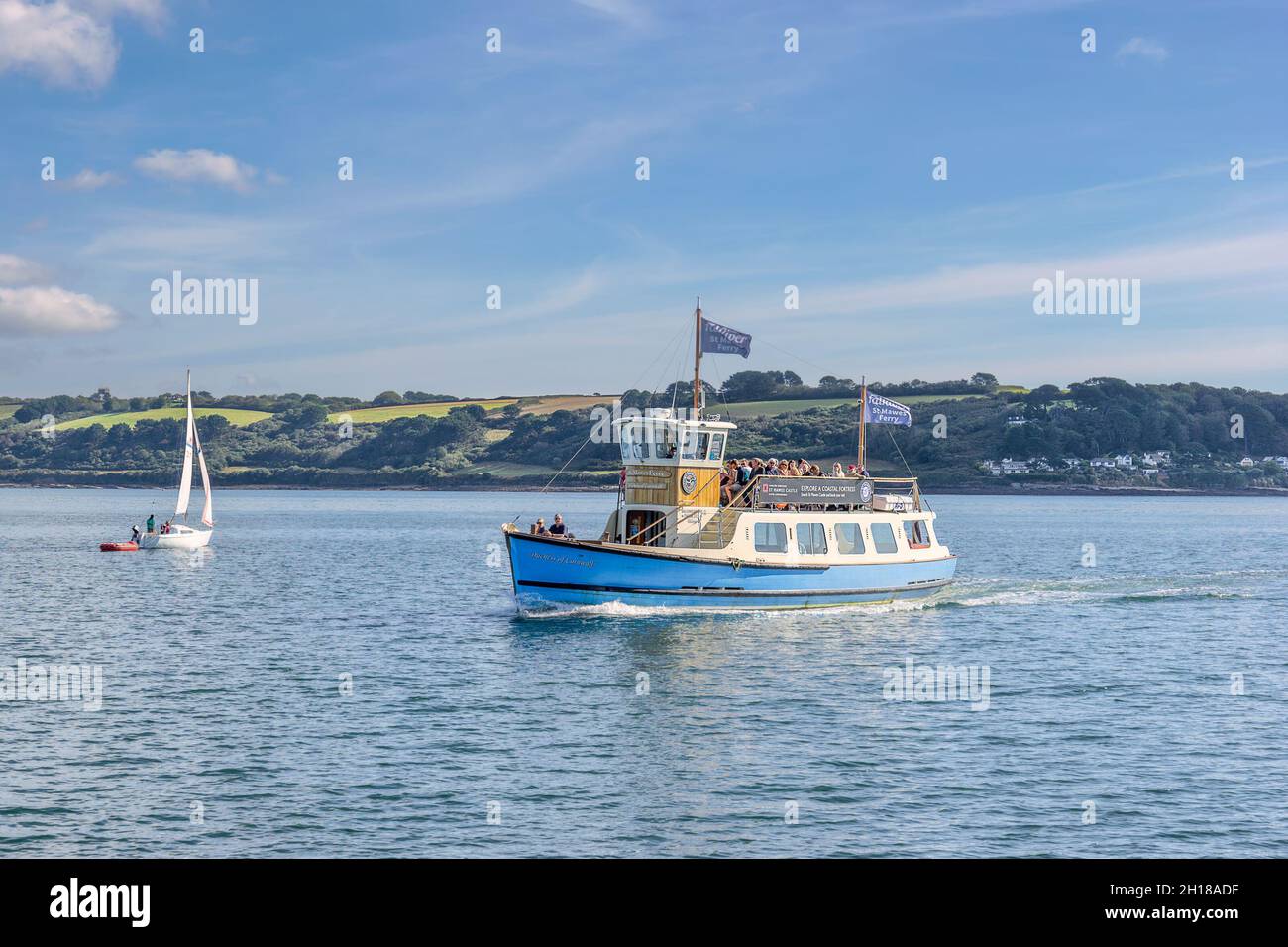 St Mawes to Falmouth Ferry Stock Photo - Alamy