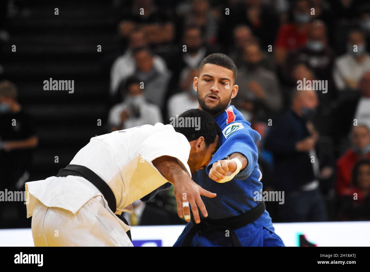 Alexis Mathieu (FRA) competes on men's -90kg during the Paris Grand ...