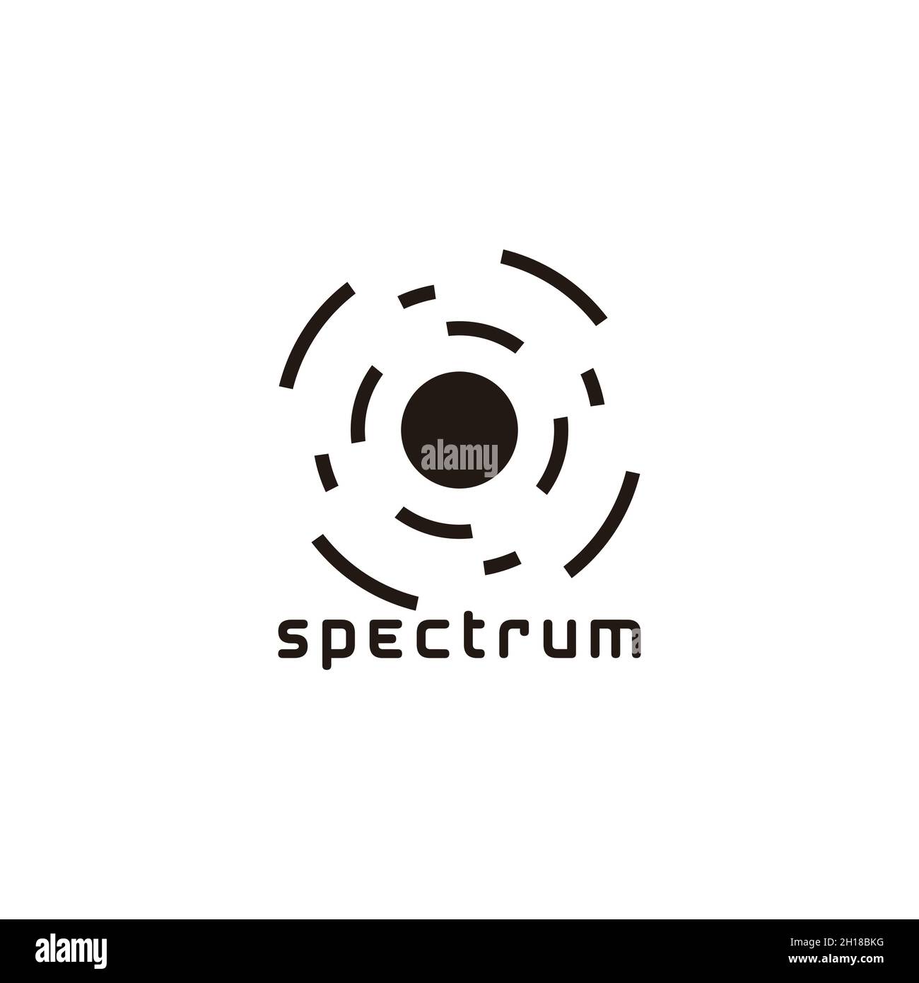 circle motion spectrum simple geometric logo vector Stock Vector Image ...