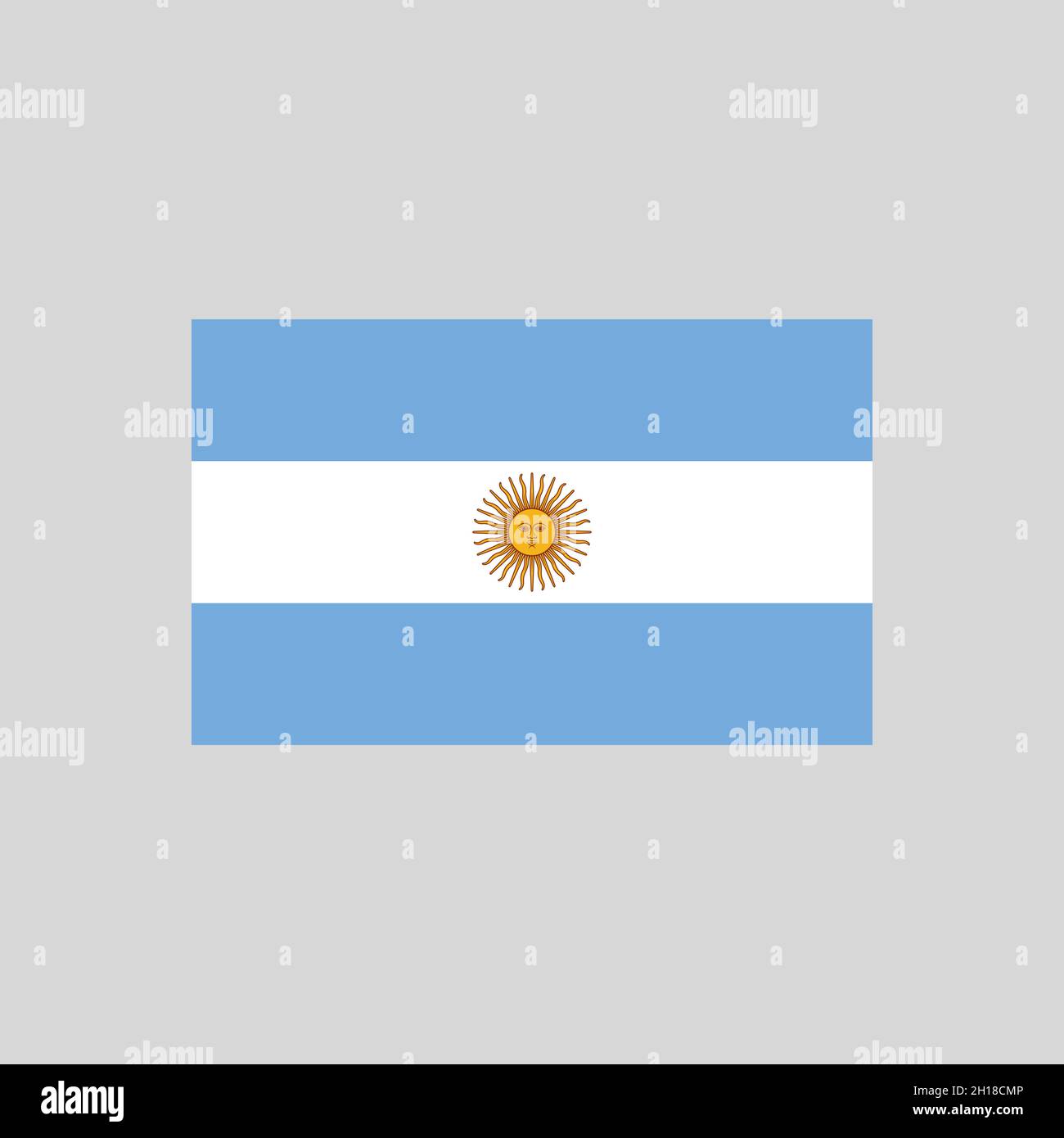 Flag of Argentina color line element. Vector element for web page ...
