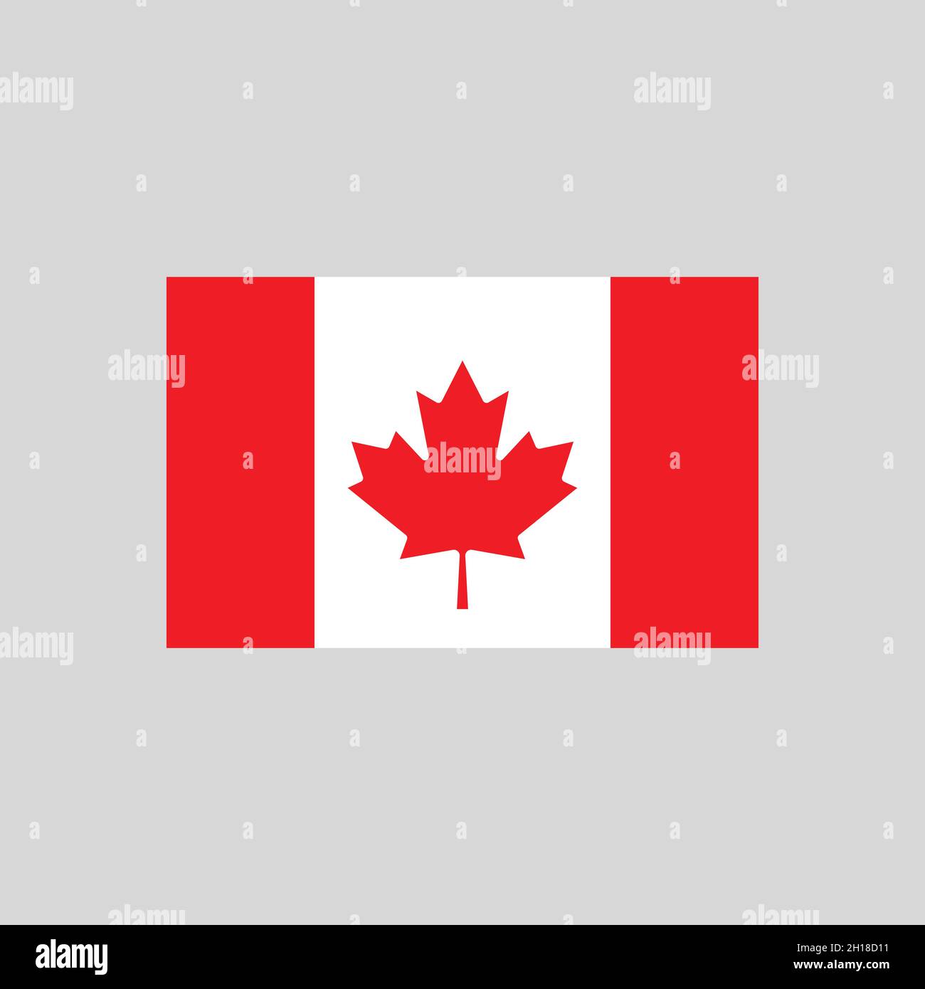 Flag of Canada color line element. Vector element for web page, mobile ...