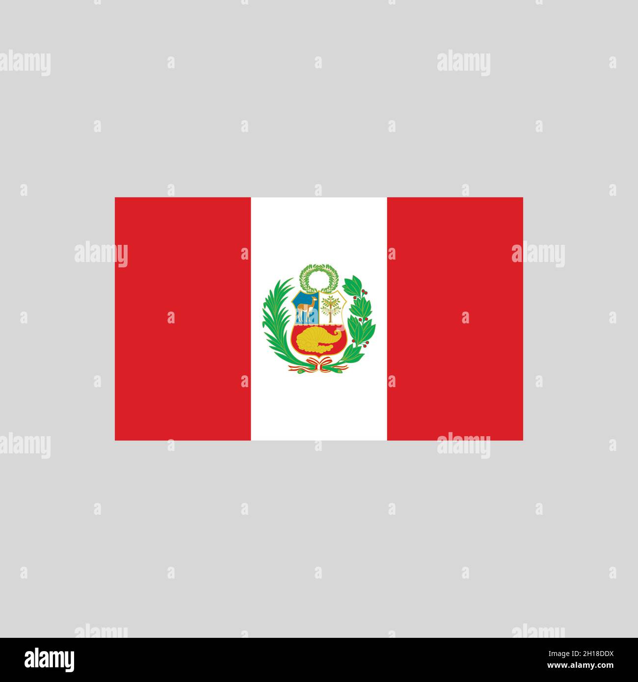 Flag of Peru color line element. Vector element for web page, mobile ...