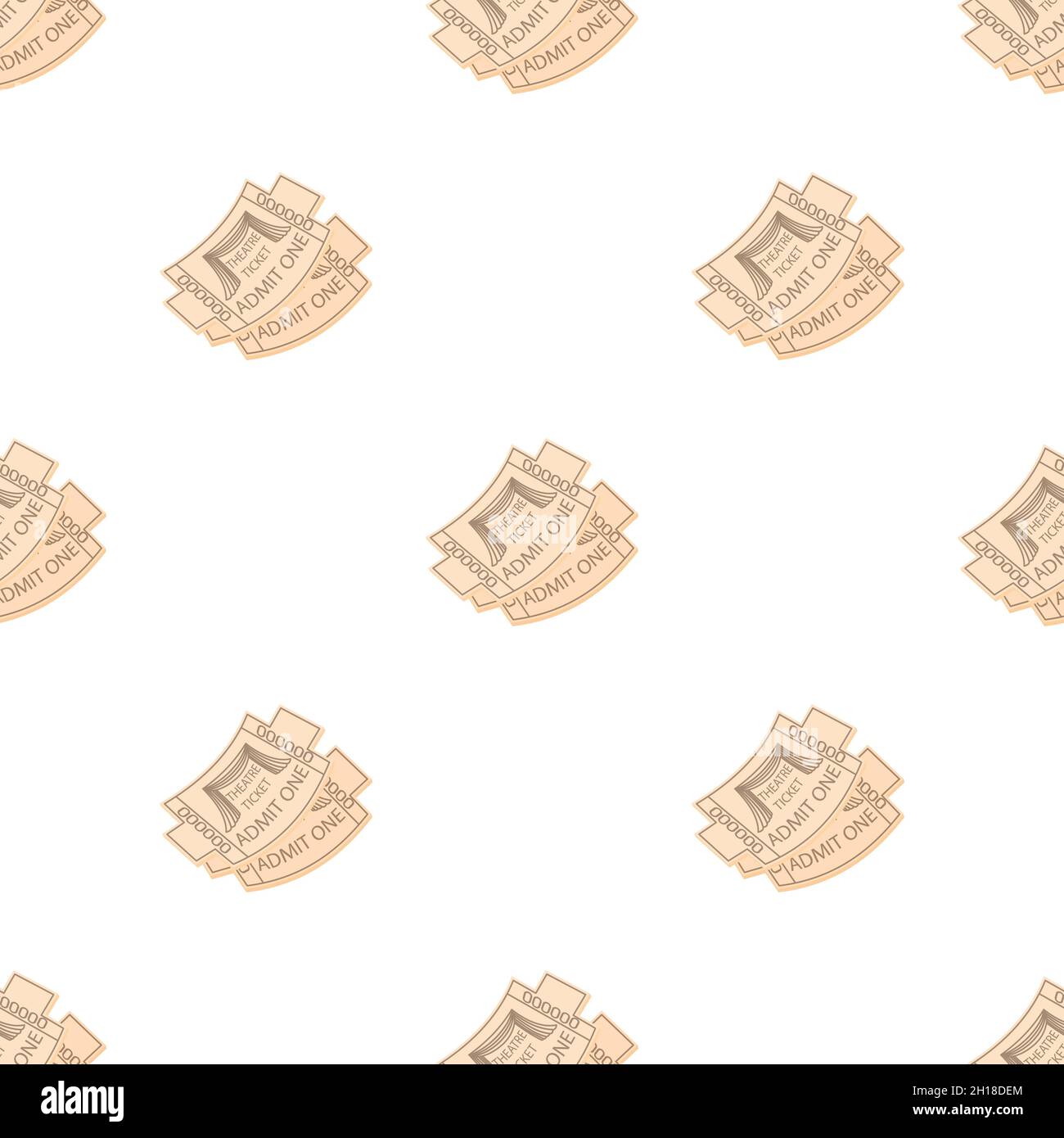 Two theatrical tickets pattern seamless background texture repeat ...