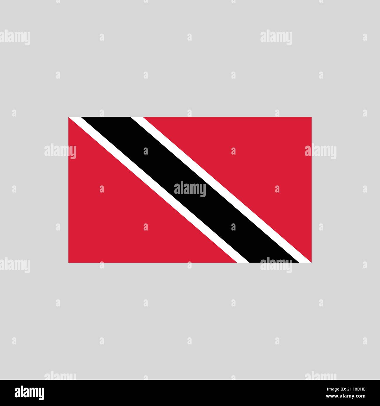 Flag of Trinidad and Tobago color line element. Vector element for web ...