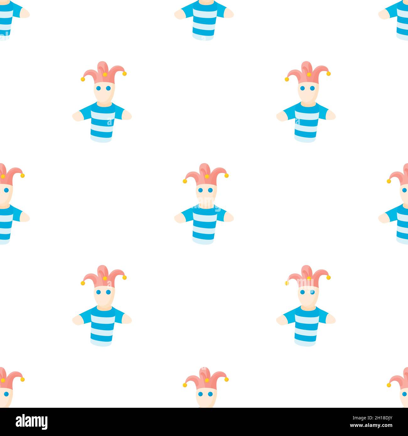 Jester doll pattern seamless background texture repeat wallpaper ...