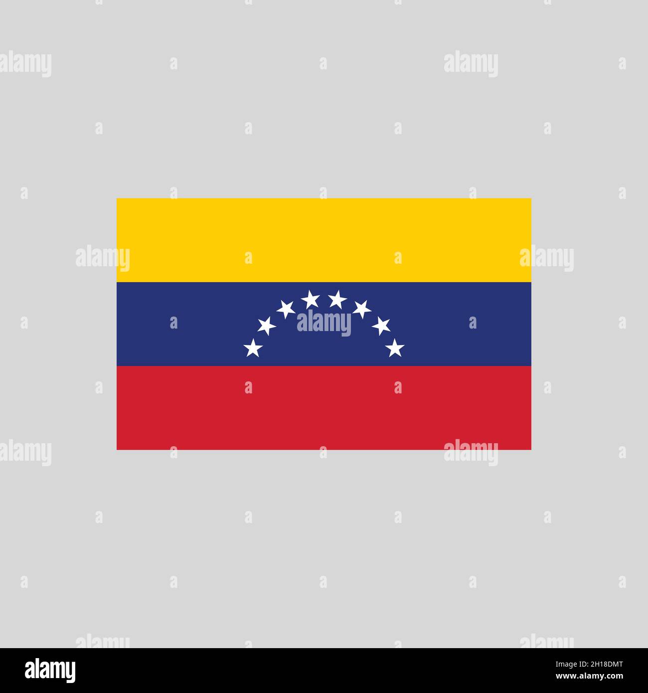 Flag of Venezuela color line element. Vector element for web page ...