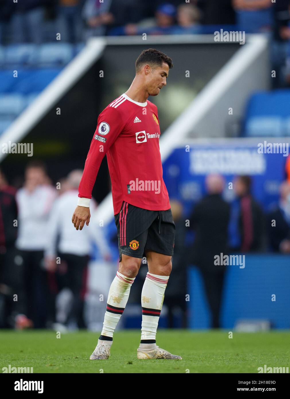 Cristiano Ronaldo of Man Utd at full time during the Premier League ...
