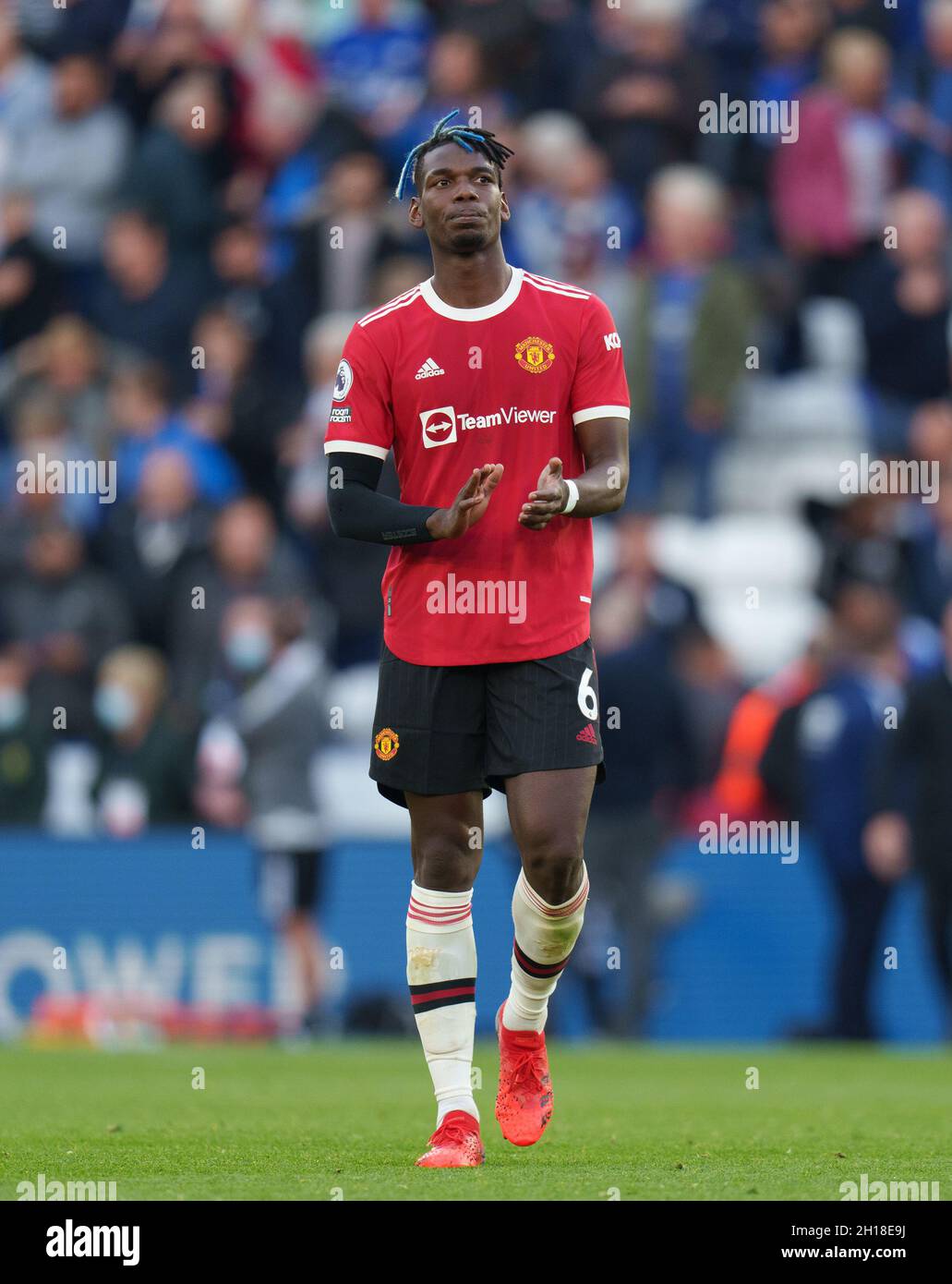 Paul Pogba of Man Utd at full time during the Premier League match ...