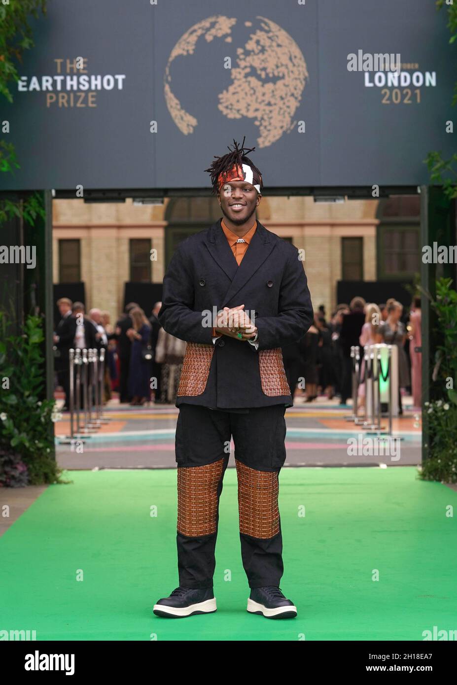KSI arrives for the first Earthshot Prize awards ceremony at Alexandra ...