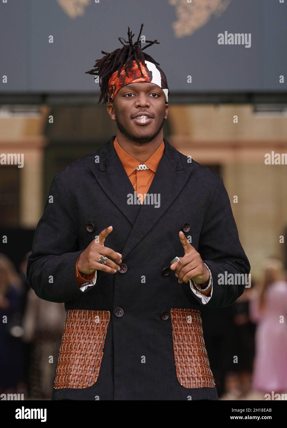 KSI arrives for the first Earthshot Prize awards ceremony at Alexandra ...