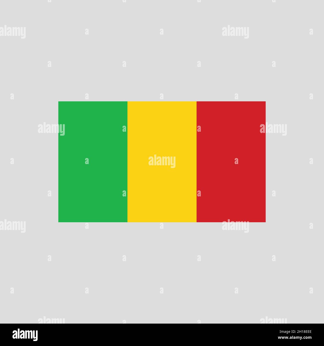 Flag of Mali color line element. Vector element for web page, mobile ...