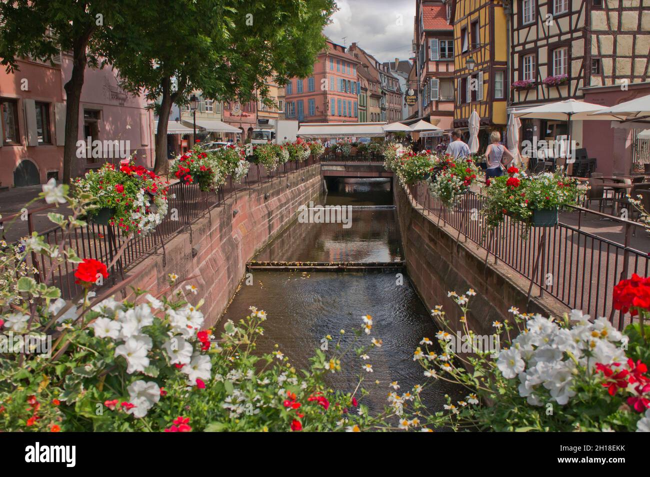 Colmar, Old city canal view, France Stock Photo - Alamy