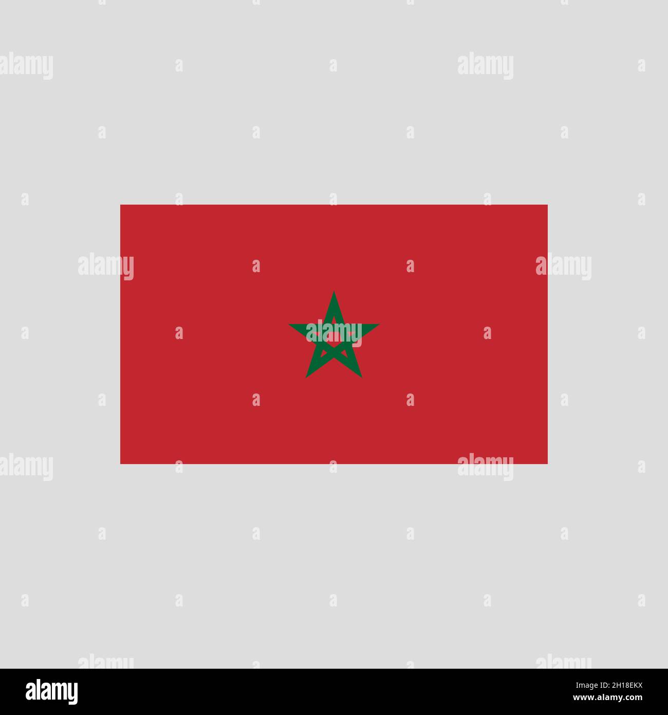 Flag of Morocco color line element. Vector element for web page, mobile ...