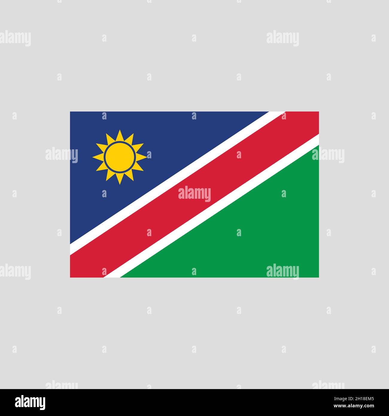 Flag of Namibia color line element. Vector element for web page, mobile ...