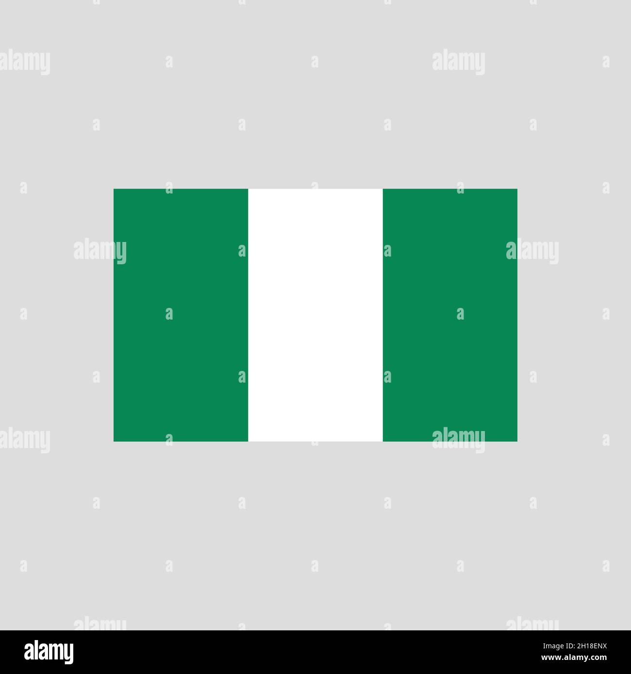 Flag of Nigeria color line element. Vector element for web page, mobile ...