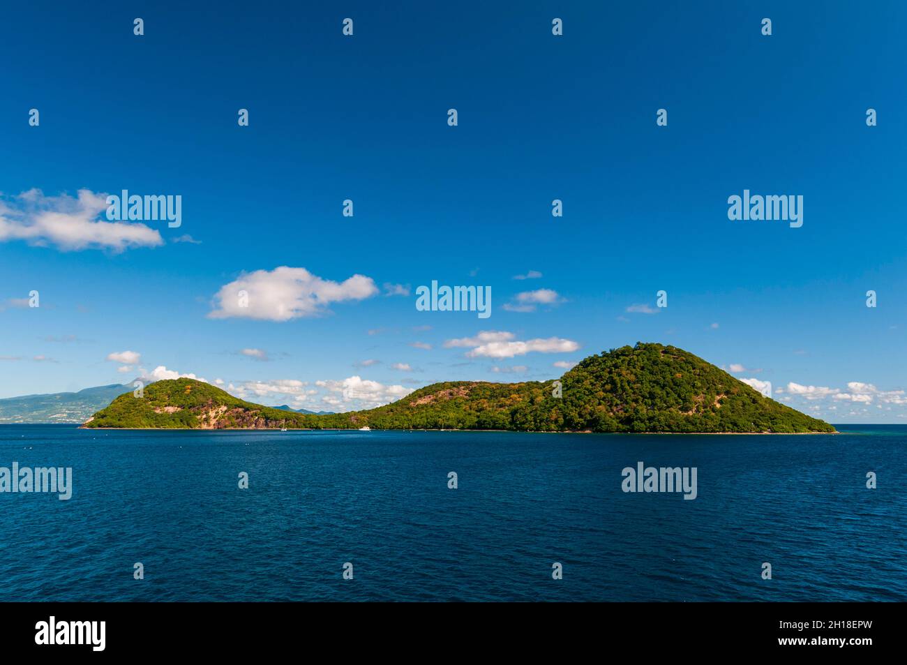 The island of Ilet a Cabrit in the Caribbean Sea. Ilet a Cabrit, Iles ...
