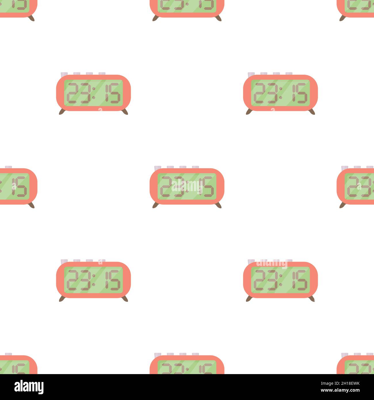 Retro digital table clock pattern seamless background texture repeat ...
