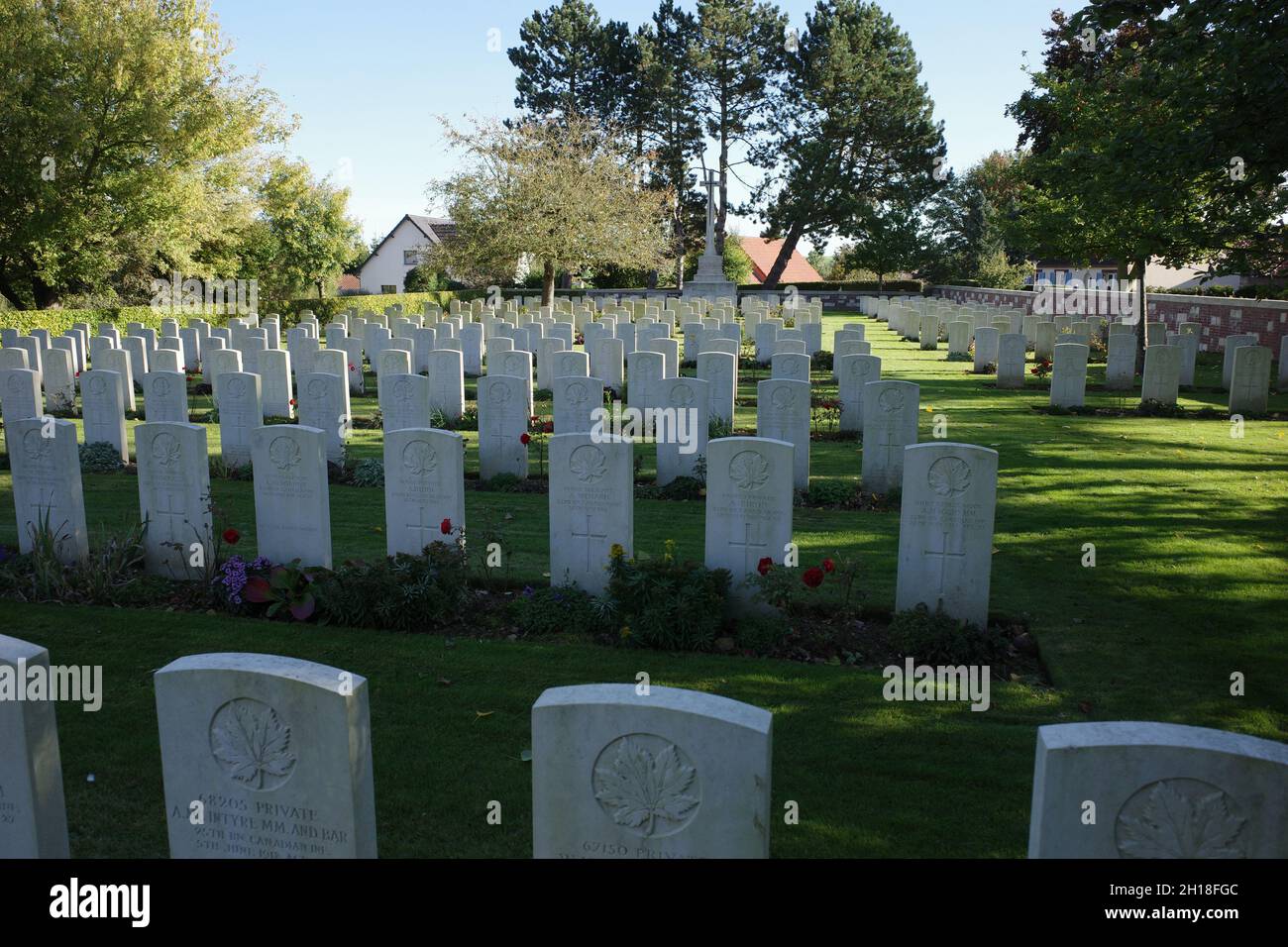 Wailly Orchard CWGC Cemetery in France Stock Photo - Alamy