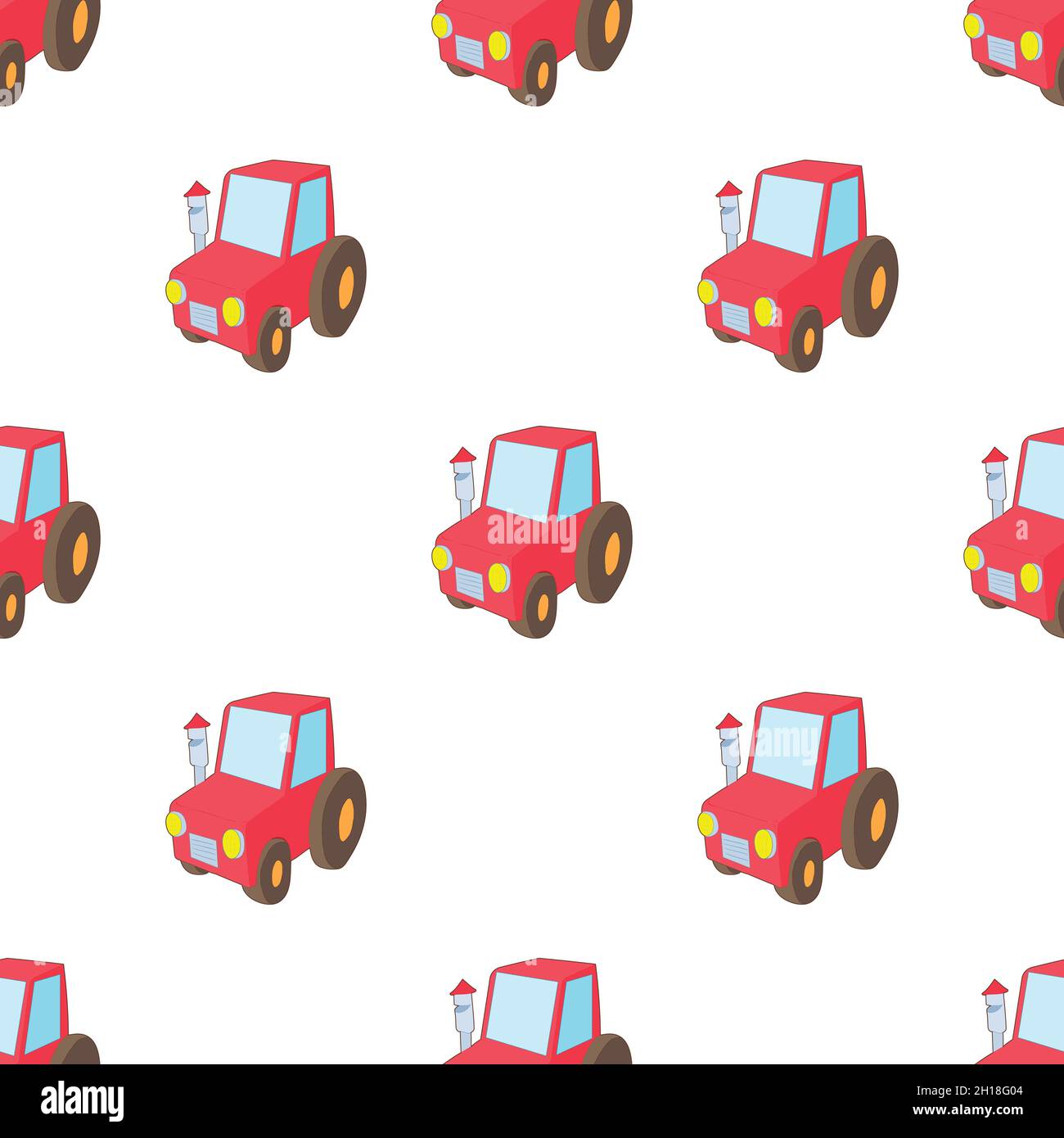 Red tractor pattern seamless background texture repeat wallpaper ...