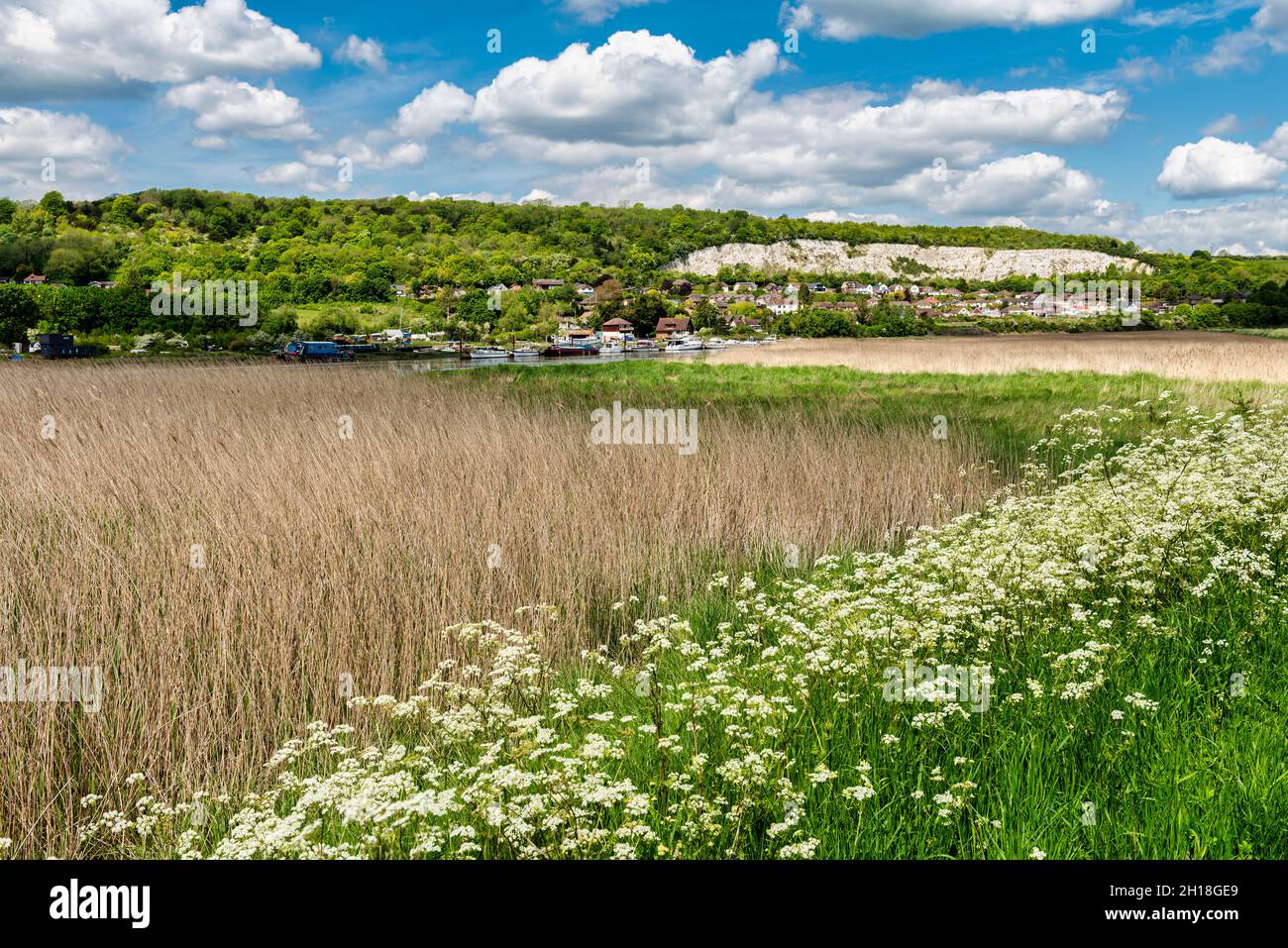 River Medway near Rochester in Kent, England Stock Photo - Alamy